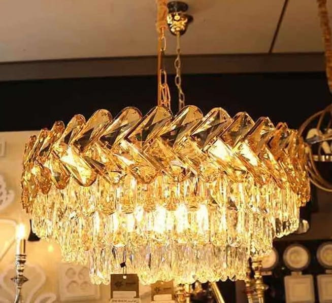 Round crystal chandelier frame - YAMSU